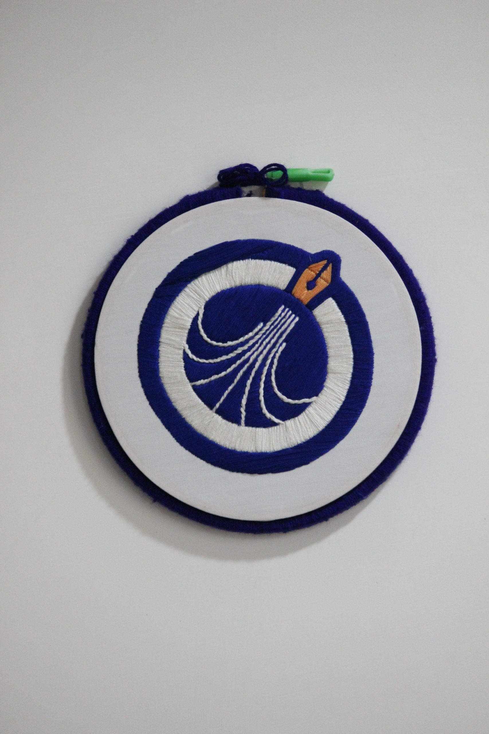 Customised Logo Embroidery Hoop Art