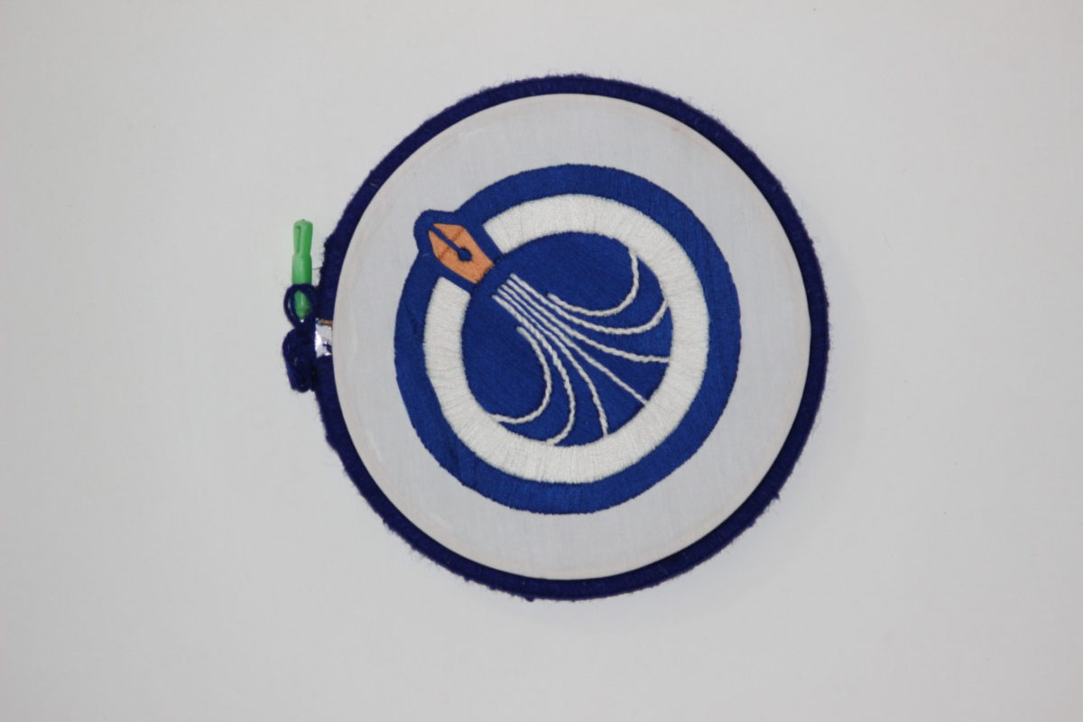 Customised Logo Embroidery Hoop Art