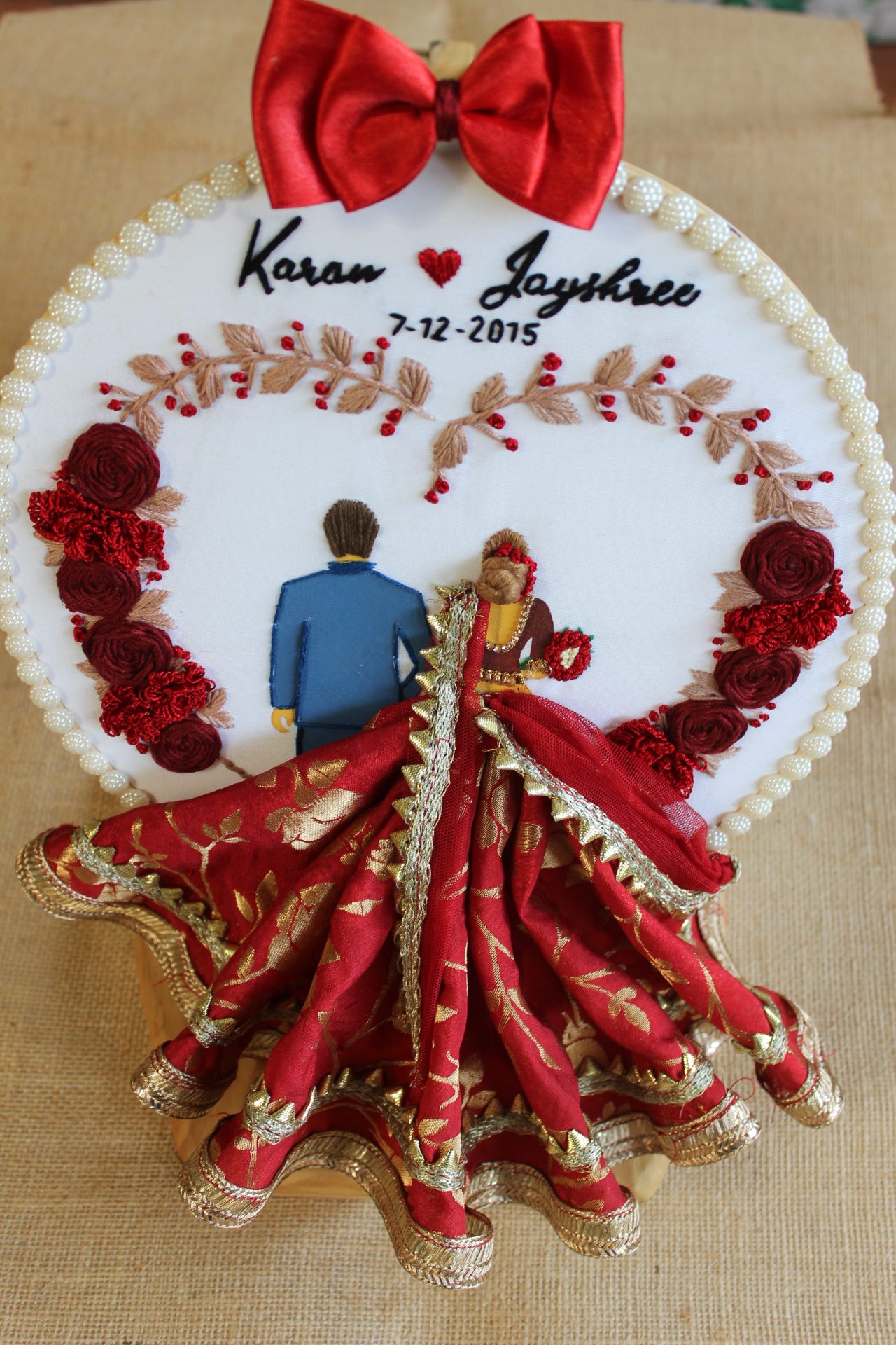 Premium Customised Wedding Hoop Art